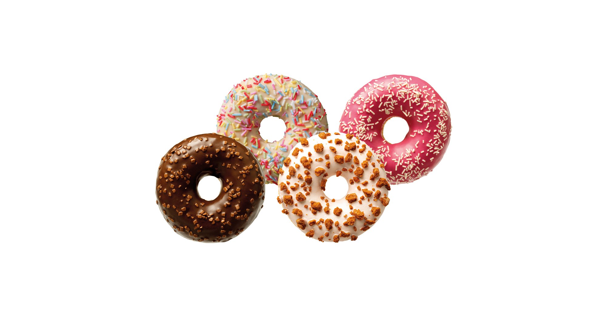 Donut party mix Donut worry be happy | La Lorraine Bakery Group