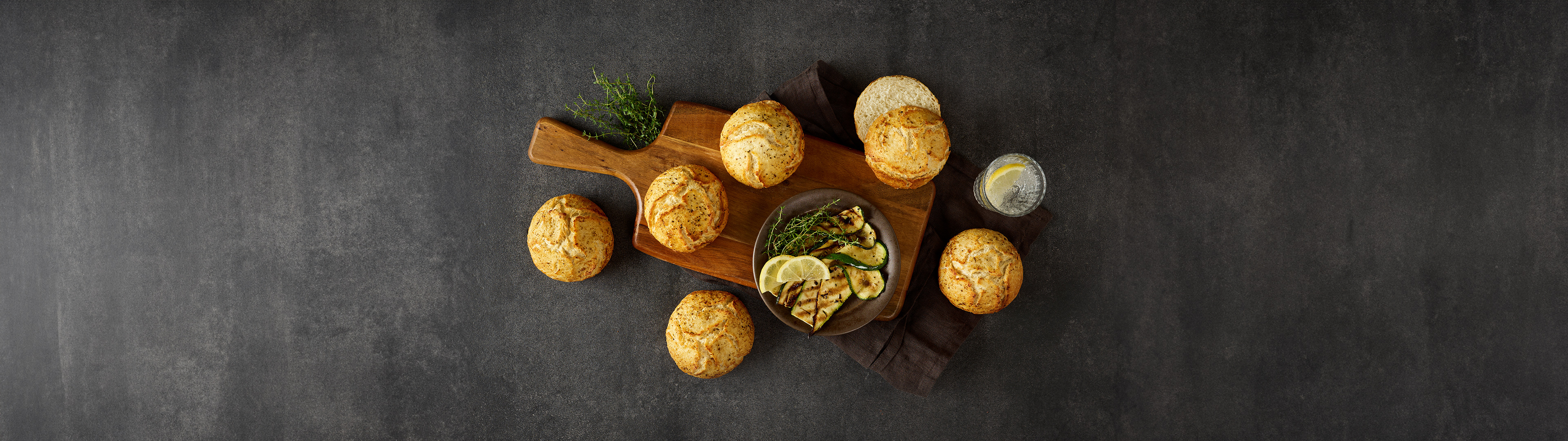 Rose roll green herbs 110 Panesco | La Lorraine Bakery Group